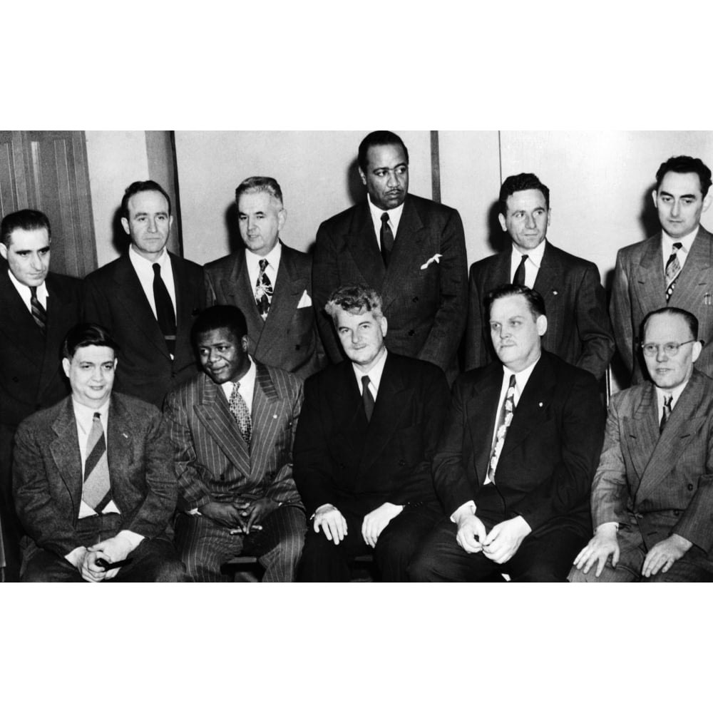 Communist Leaders Who Were On Trial In 1949. L-R Front Robert Thompson ...
