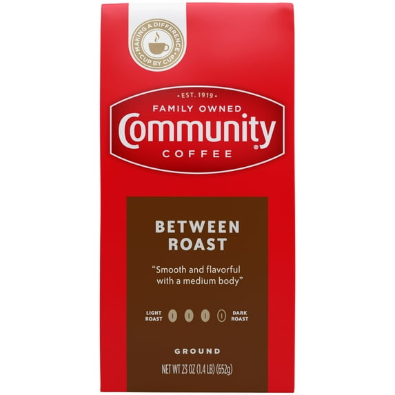Community Coffee Between Roast Ground Coffee, Medium-Dark Roast, 23 oz ...