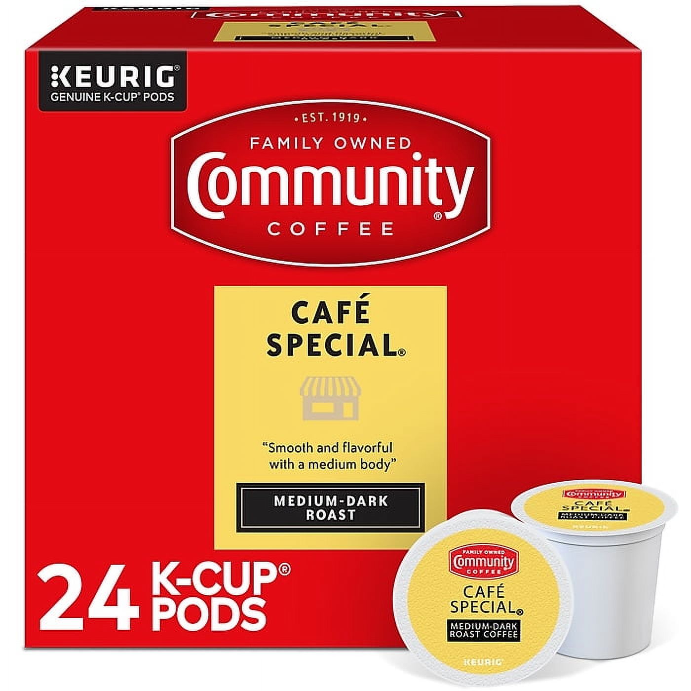 Community Coffee Cafe Special Coffee Keurig庐 K-Cup庐 Pods, Medium Dark Roast, 24 ct Pack of 2 ...