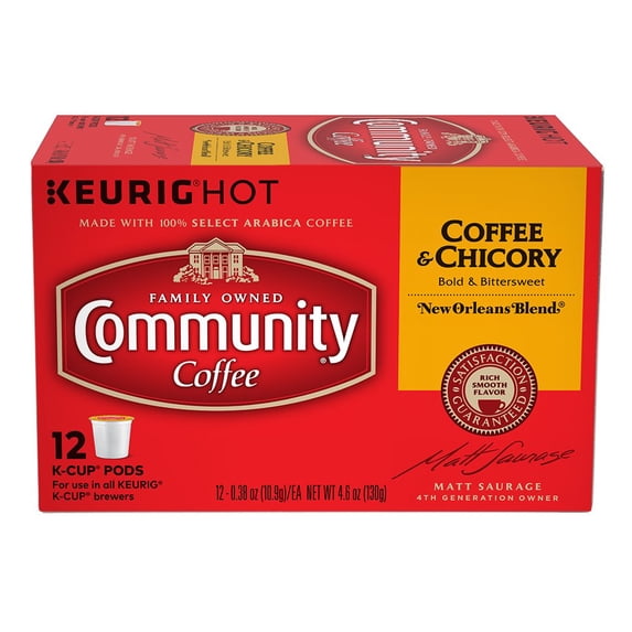Community Coffee & Chicory 12 K-Cups - Walmart.com