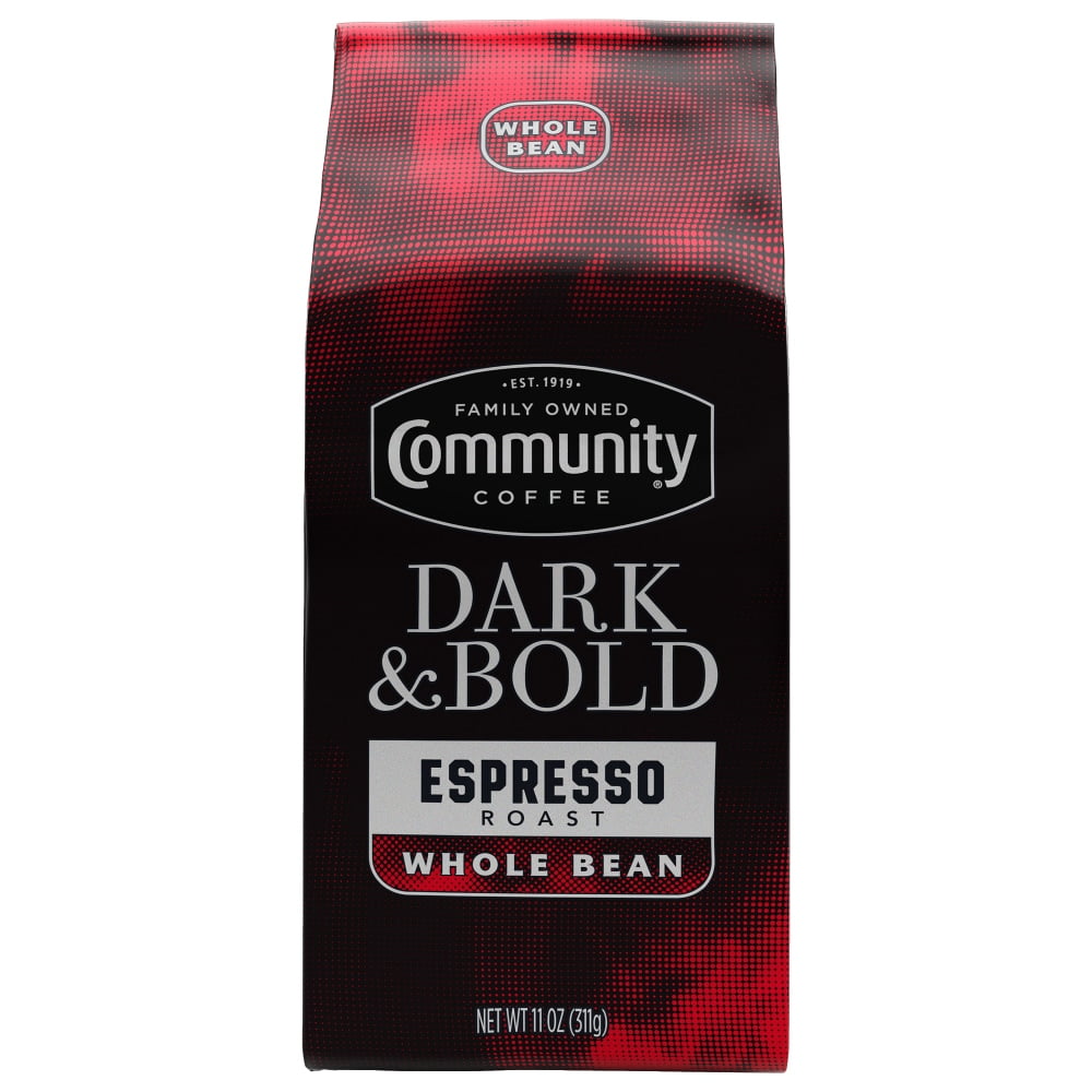 Community Coffee® Dark & Bold Espresso Roast Extra Dark Roast Whole ...