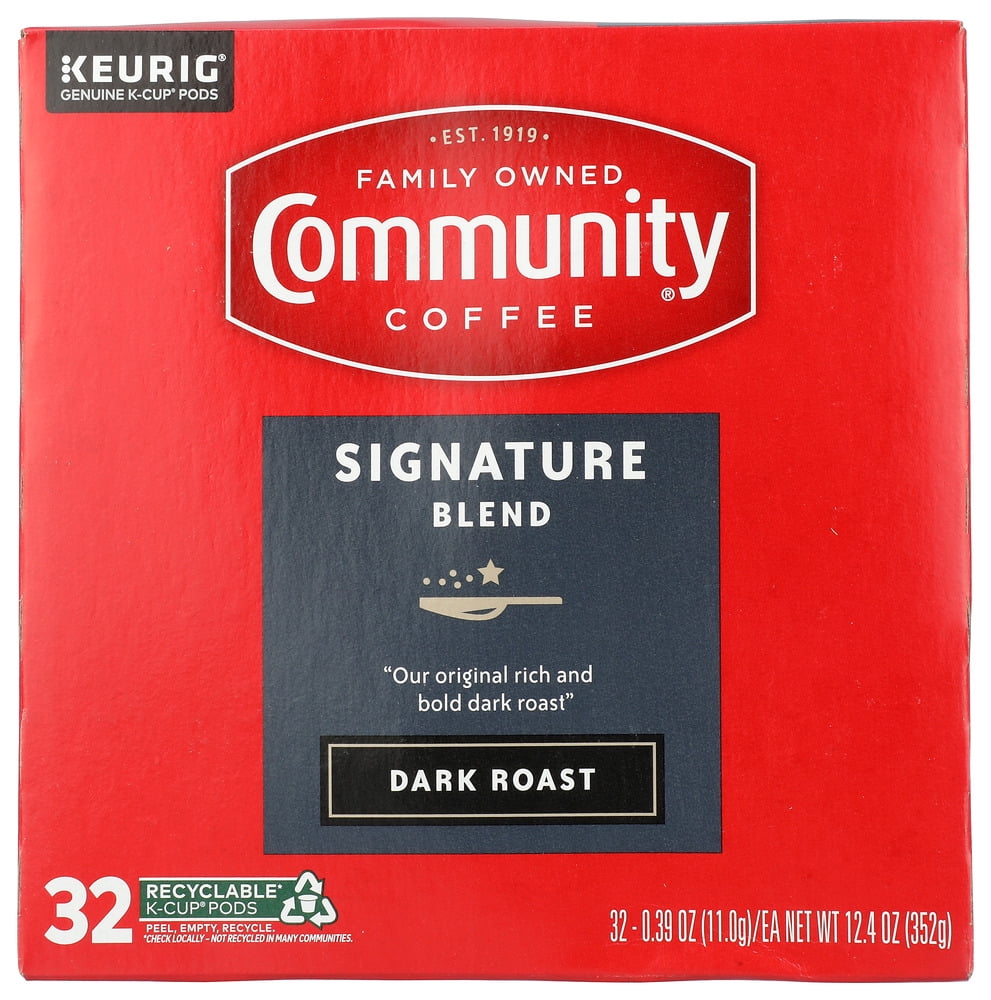 Community Coffee Ground Dark Roast 32 pc (Pack of 4) - Walmart.com