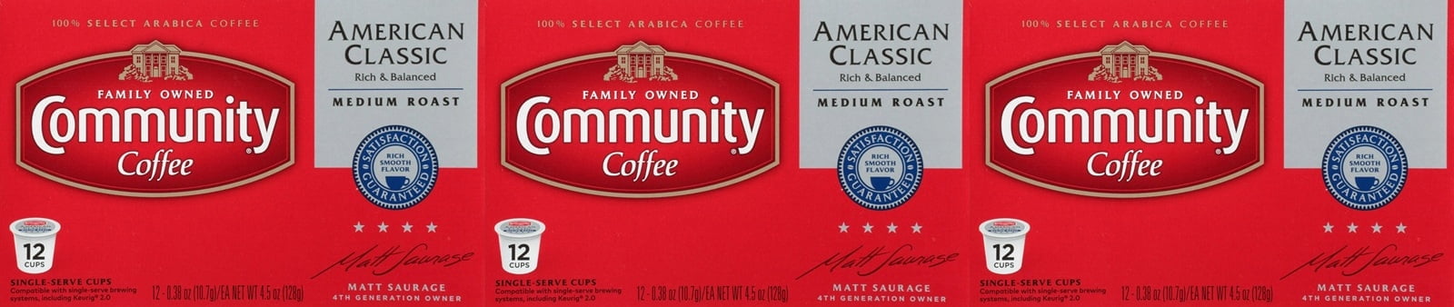 Community Coffee K-Cups American Classic 12 ct .38 oz (Pack of 3 ...