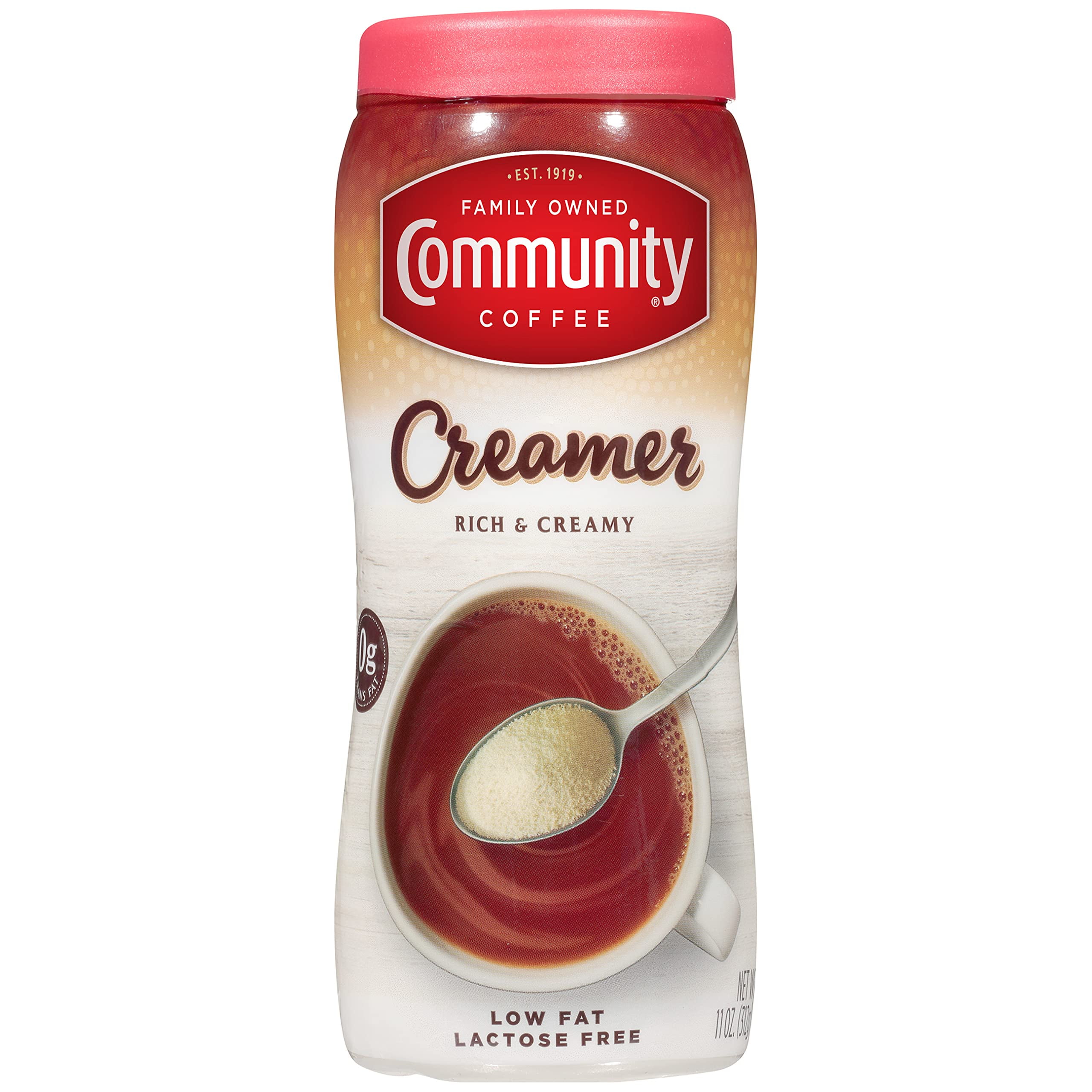 Community Coffee Lactose Free VTF5 Powdered Coffee Creamer, 11 Ounce ...