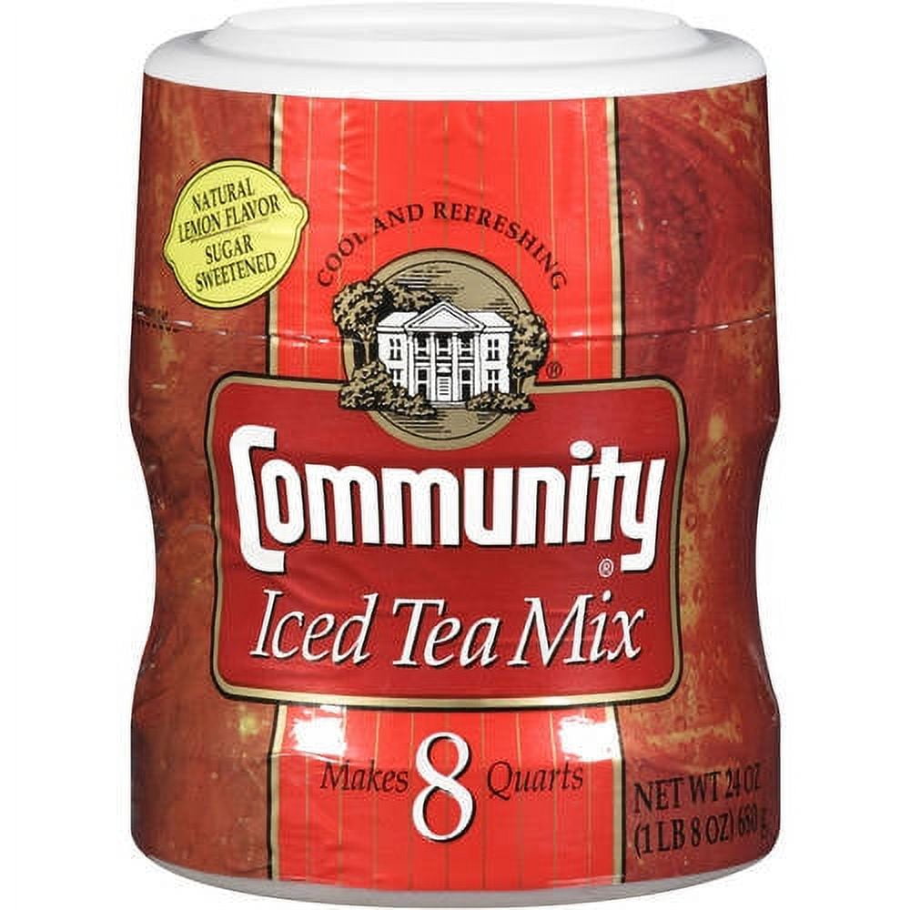 Community Coffee Natural Lemon Flavor Iced Tea Mix, 24 oz - Walmart.com