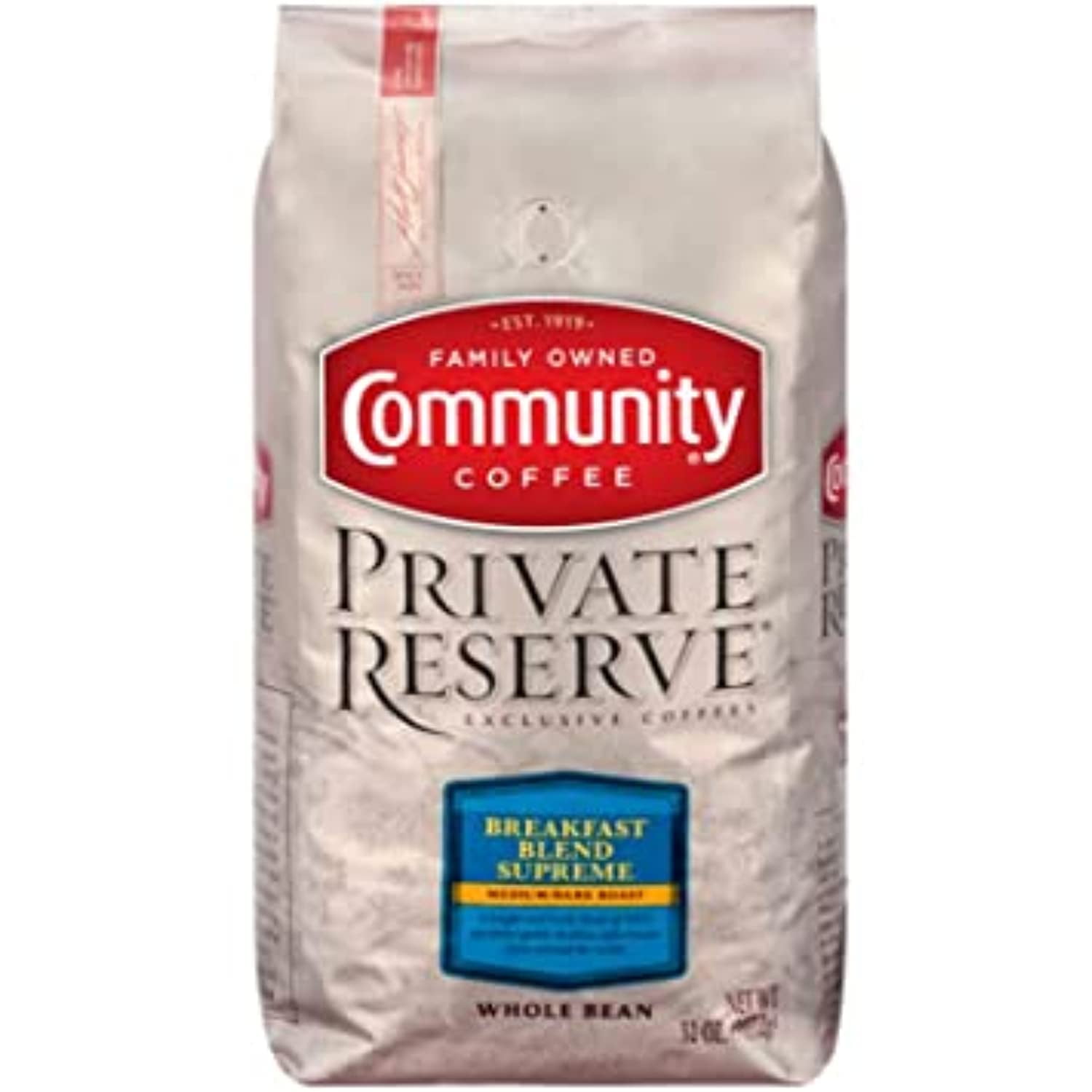Community Coffee Private Reserve Breakfast Blend Supreme Whole Bean ...