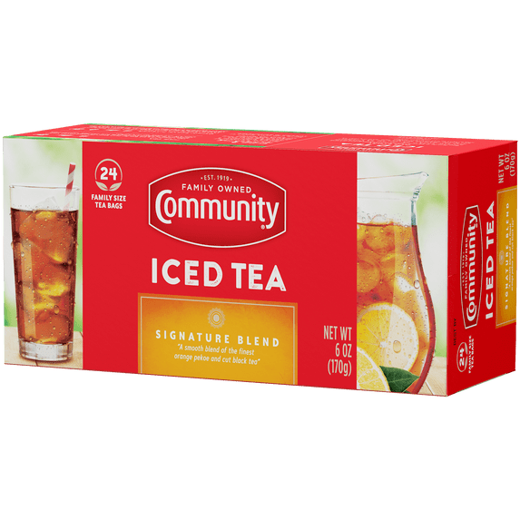 Community Coffee Signature Orange Pekoe and Pekoe Cut Black Iced Tea ...