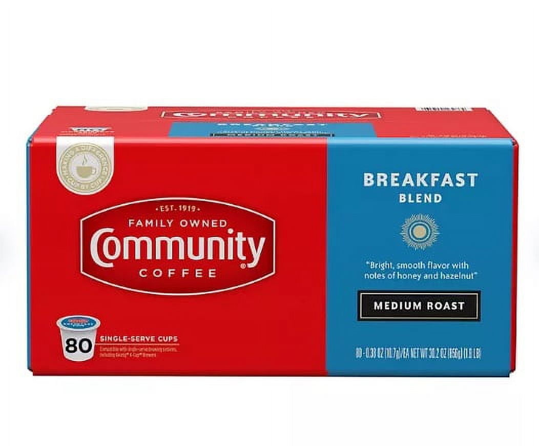 Community Coffee Breakfast Blend Medium Roast Coffee Pods, Hazelnut ...