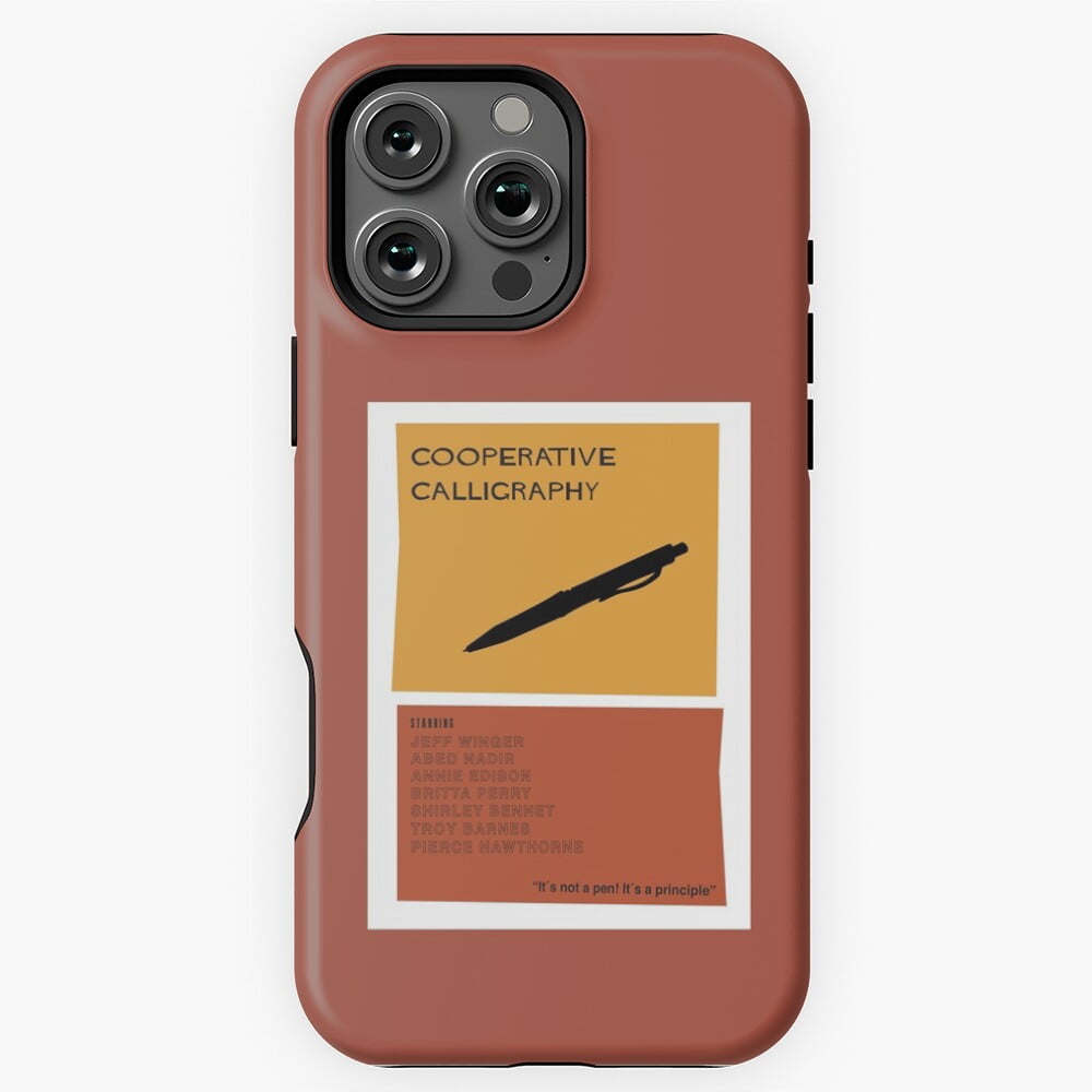 Community Cooperative Calligraphy Phone Case for iPhone 16 15 14 13 12 ...