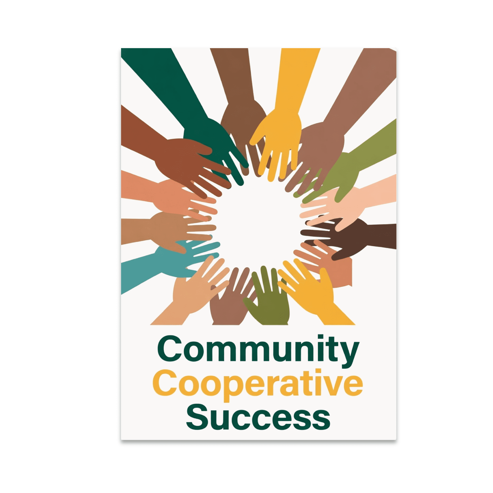 Community Cooperative Success Art - Home Decor Enthusiast - 13x19 ...