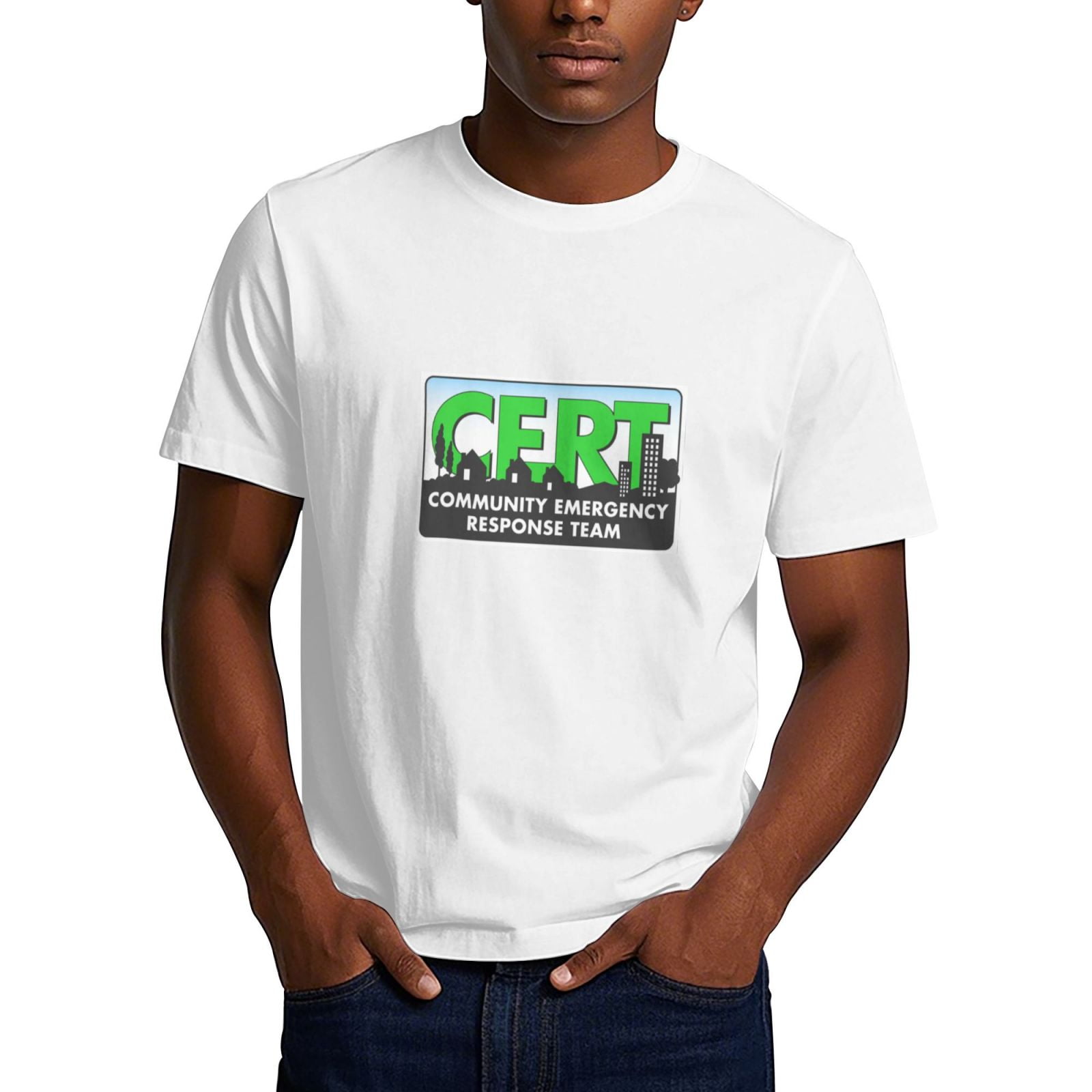 Community Emergency Response Teams Man And Woman Adult Polyester Crew ...