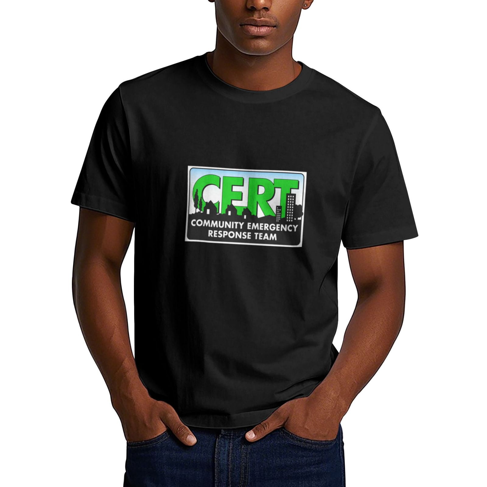 Community Emergency Response Teams Man And Woman Adult Polyester Crew ...