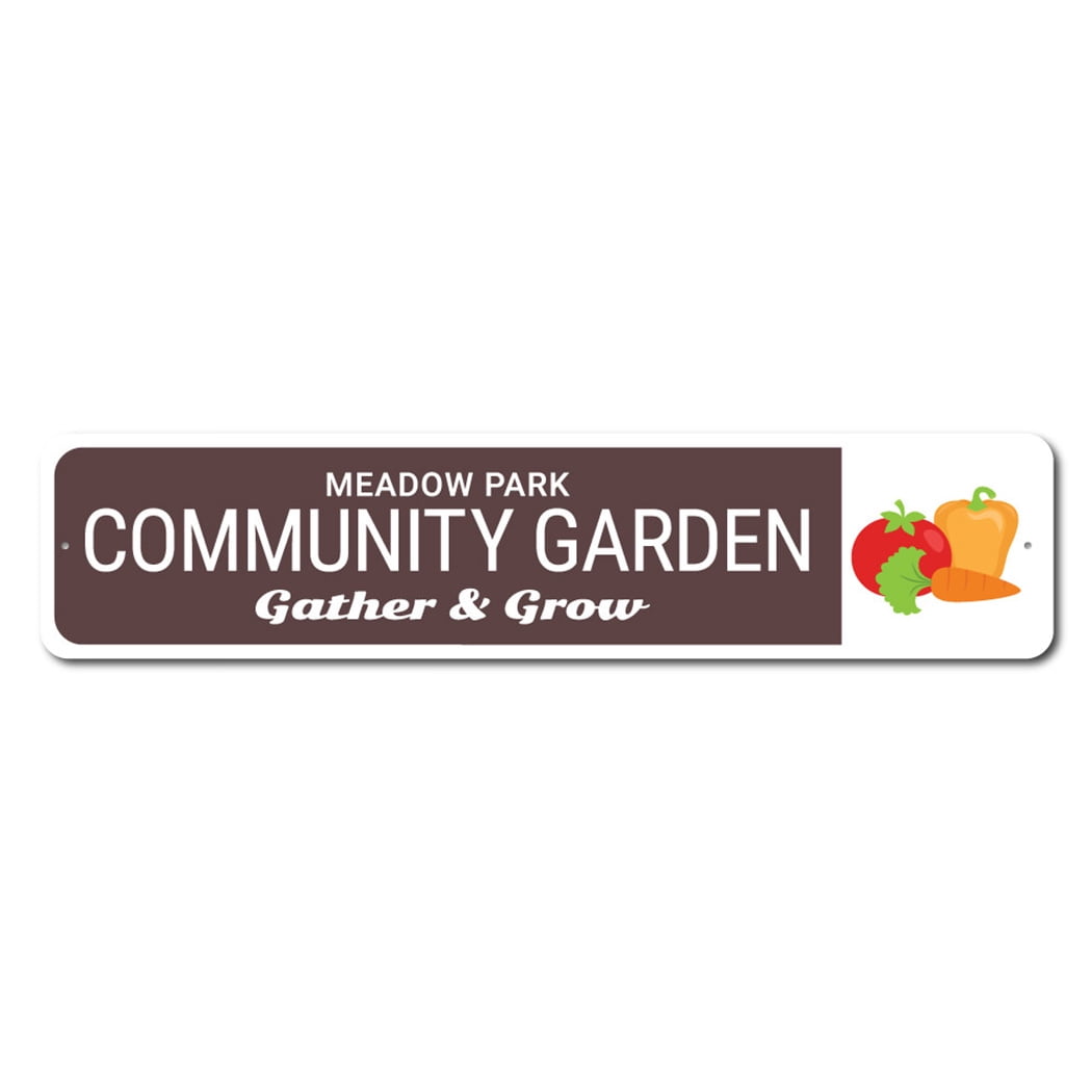 Community Garden Sign, Backyard Sign, Garden Sign, for Gardener - 4x18 ...