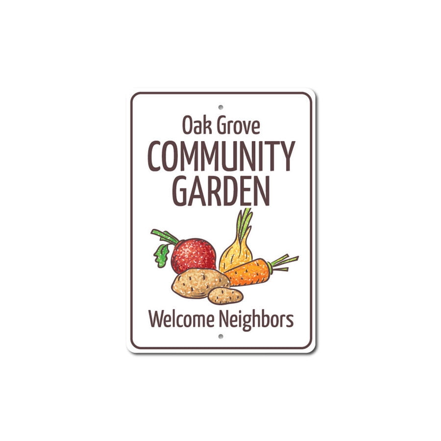Community Garden Welcome Sign Backyard Garden Sign Veggies Garden Sign ...