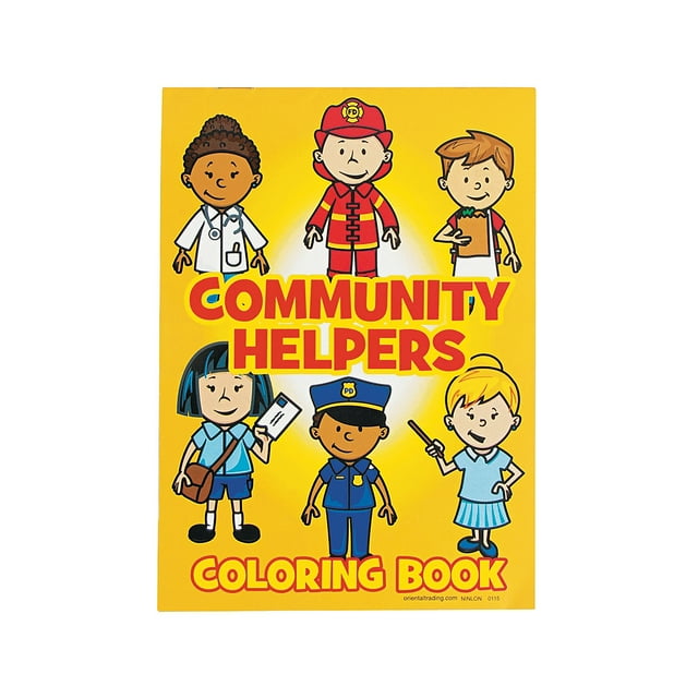 Community Helper Coloring Book - Stationery - 24 Pieces - Walmart.com