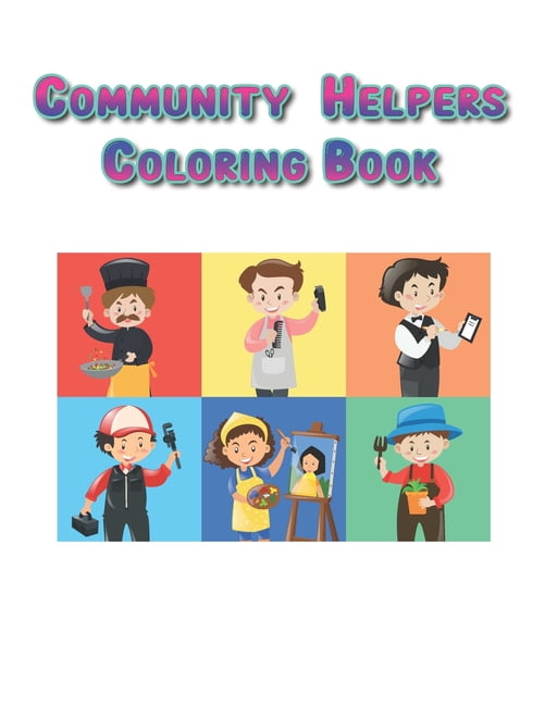 Community Helpers Coloring Book: Community Helpers Books For ...
