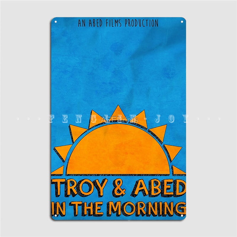 Community Troy And Abed In The Morning Metal Sign Design Cinema Living ...