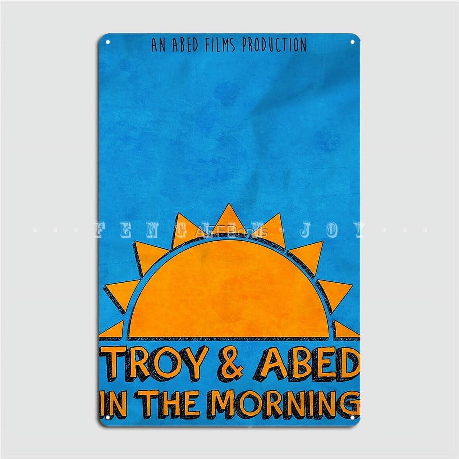 Community Troy And Abed In The Morning Metal Sign Design Cinema Living ...