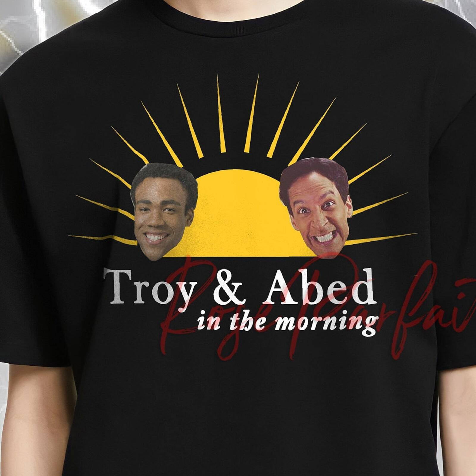 Community Troy and Abed In the Morning T-shirt - Funny The Communityy ...
