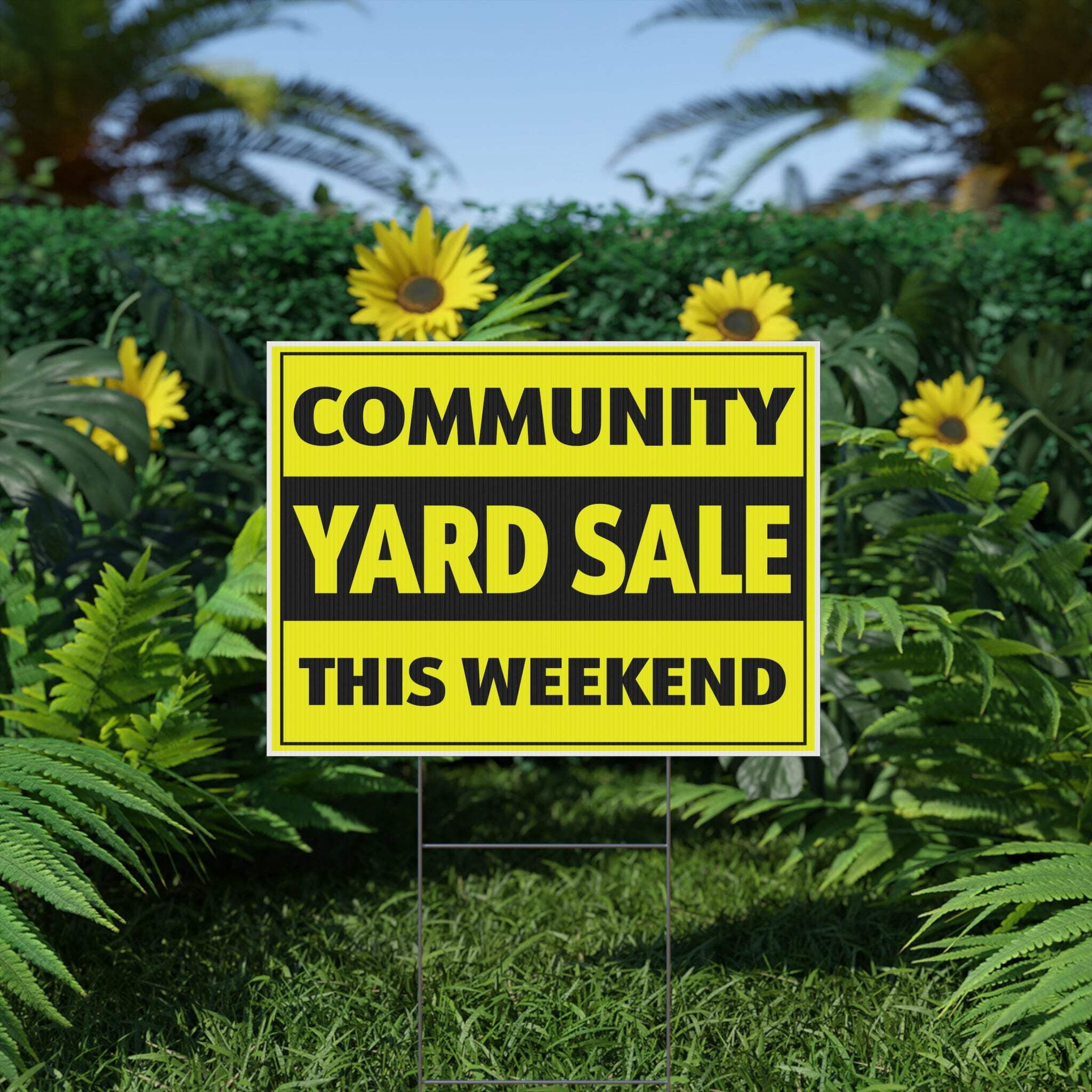 Community Yard Sale This Weekend Garage Sale Sign - Walmart.com