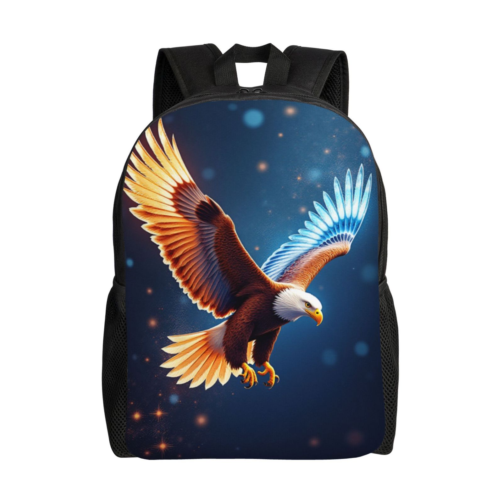Commuter Eagle Flying In Space Stars And Nebula Laptop Backpack, Travel ...