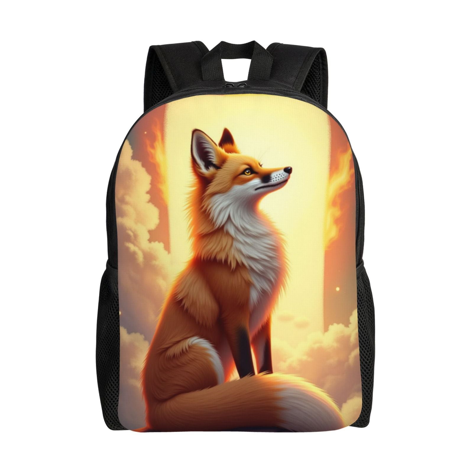 Commuter Fantasy Red Fox Digital Art Laptop Backpack, Travel Hiking ...
