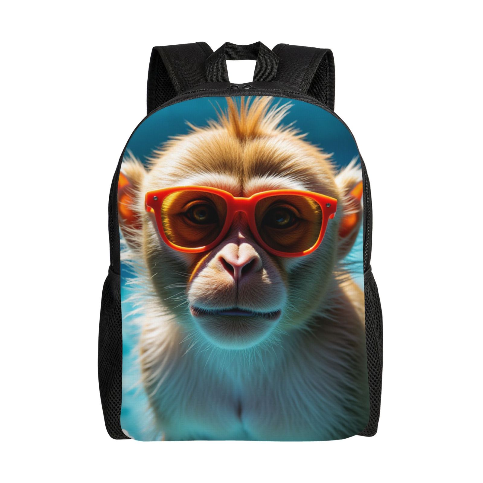 Commuter Monkey Wearing Orange Sunglasses In Swimming Pool Laptop ...