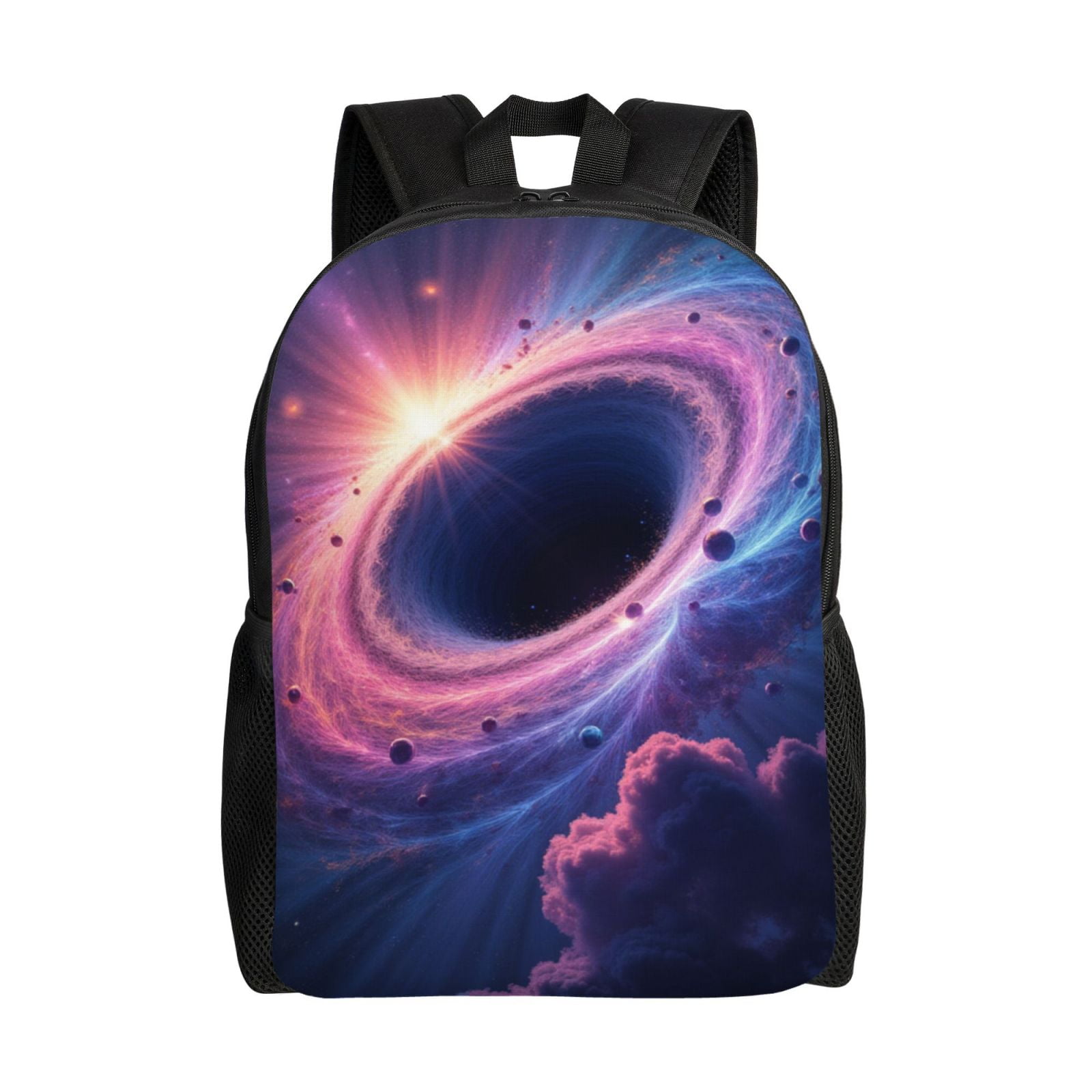 Commuter Trendy Galaxy With Hole And Stars Laptop Backpack, Travel ...