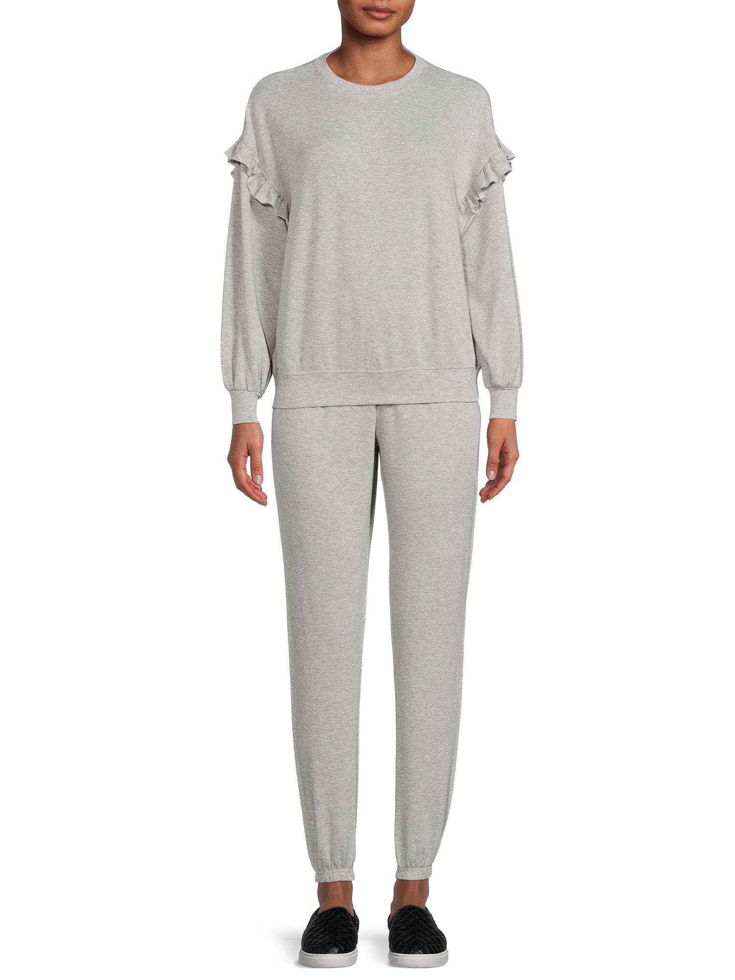 Como Blu Women's Athleisure Baby Terry Set, 2-Piece - Walmart.com