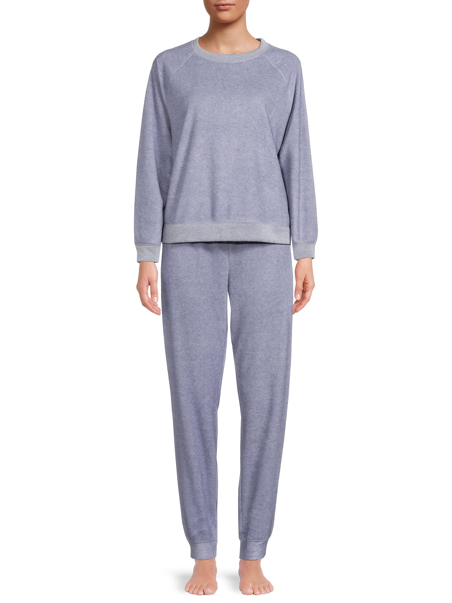 Como Blu Women's Fleece French Terry Athleisure Set, 2 Piece - Walmart.com