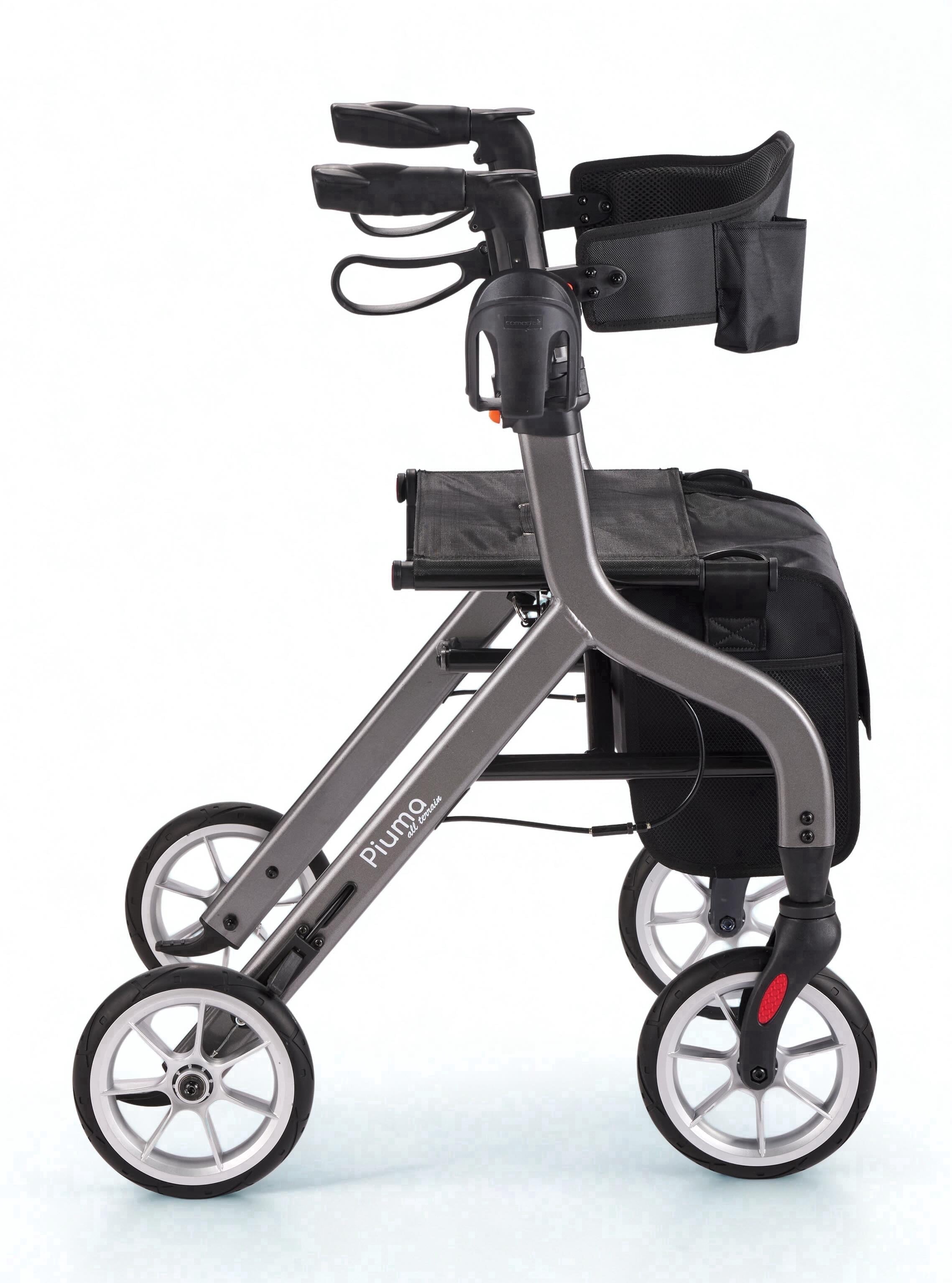 Comodita Piuma Ultra light (16 lb) Stylish rollator/walker with wide ...