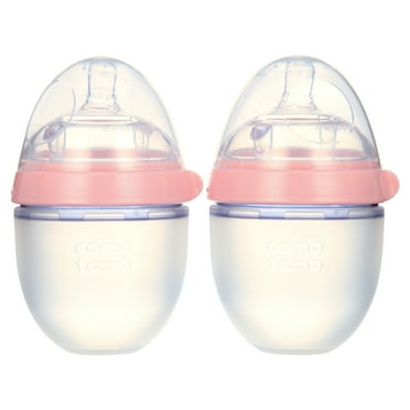 Comotomo Baby Bottle (Pink, 8 Ounce 2pk) - Walmart.com