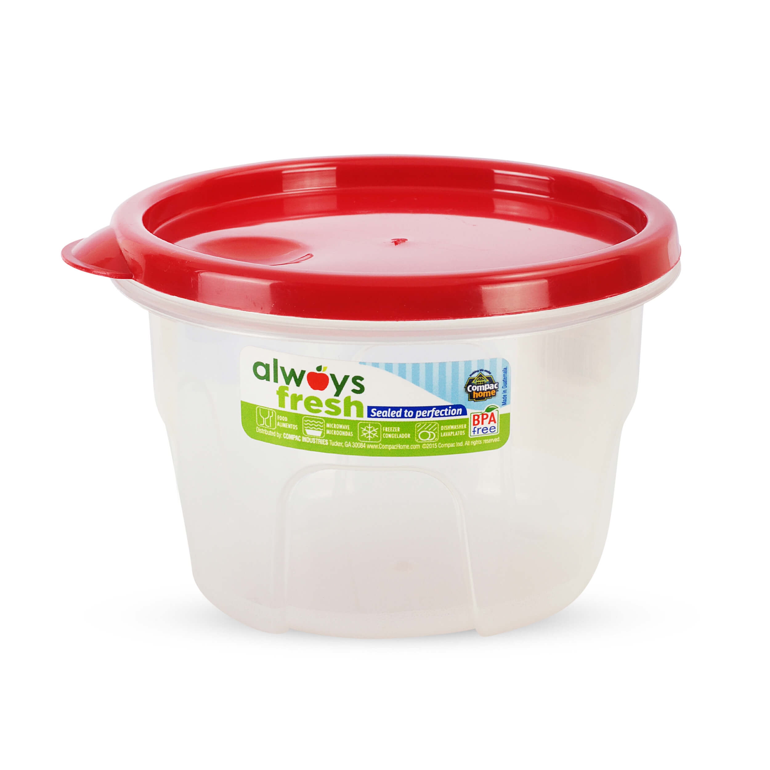 Compac Home 16oz Red Chef Cylinder Bowl, Perfect Food Storage Container ...