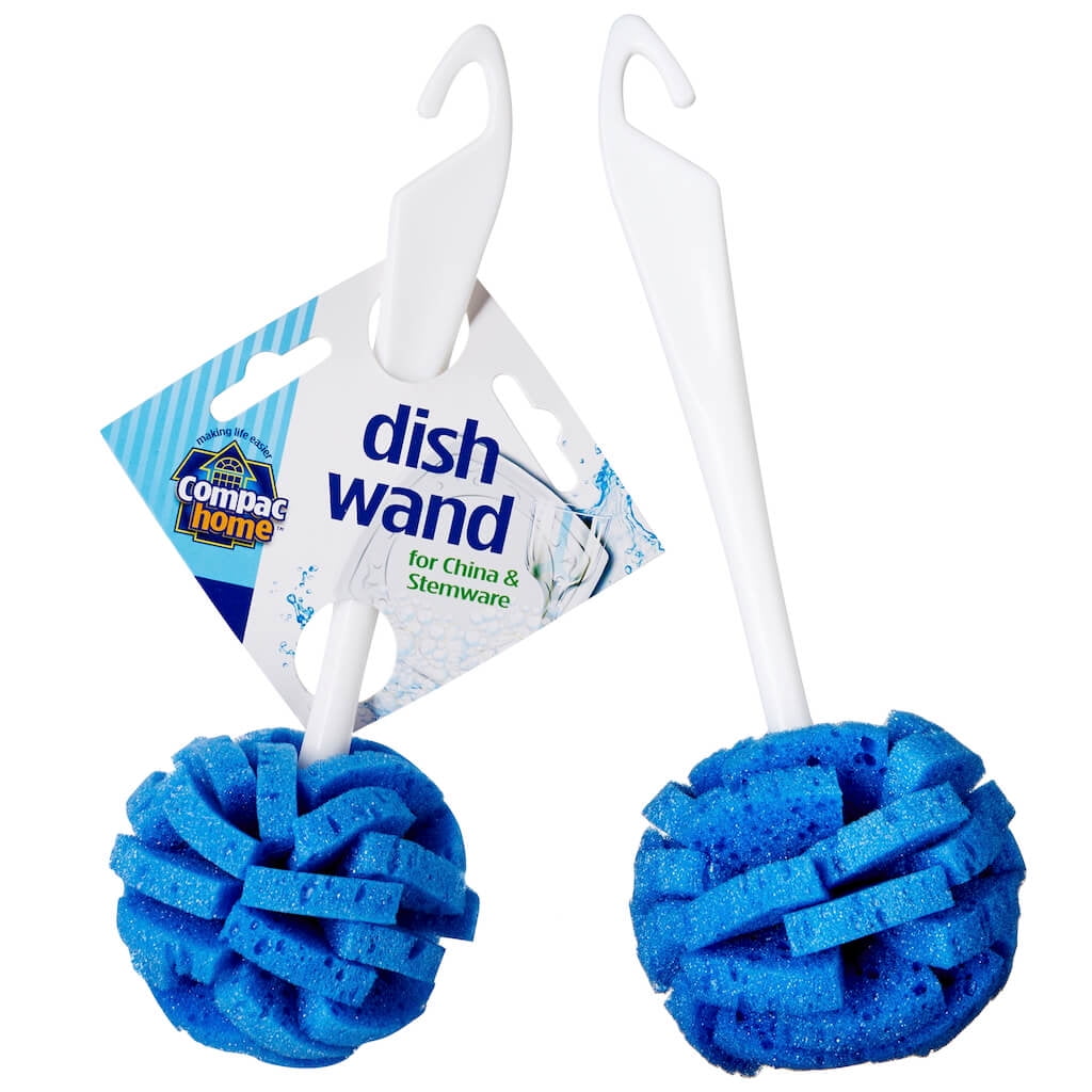 Compac Home Dish Wand, Durable Polyether Sponge Brush for Dishes, Pots ...