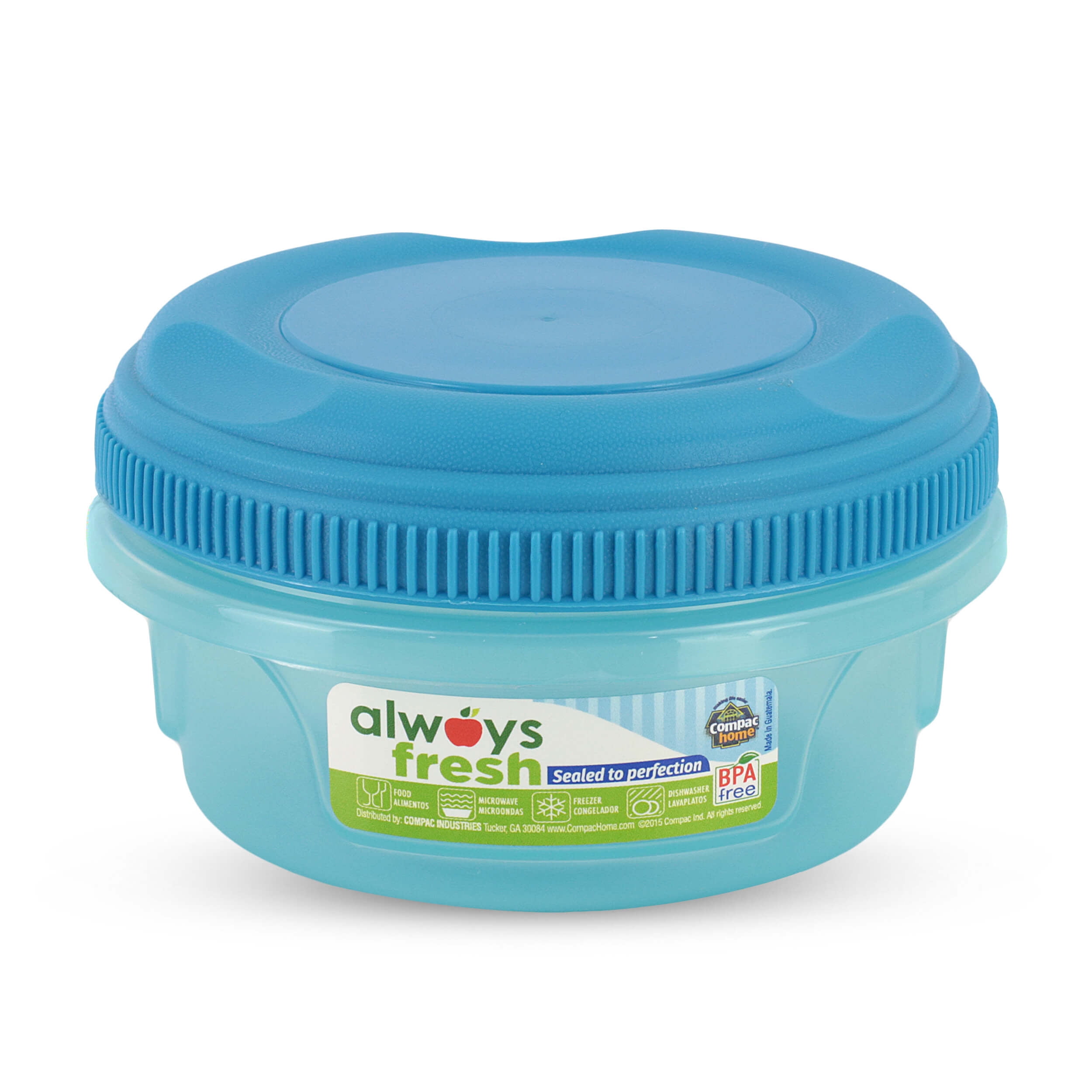 Compac Home Hi-Top 12oz Cylinder Bowl, Blue Mint - Plastic Food Storage ...