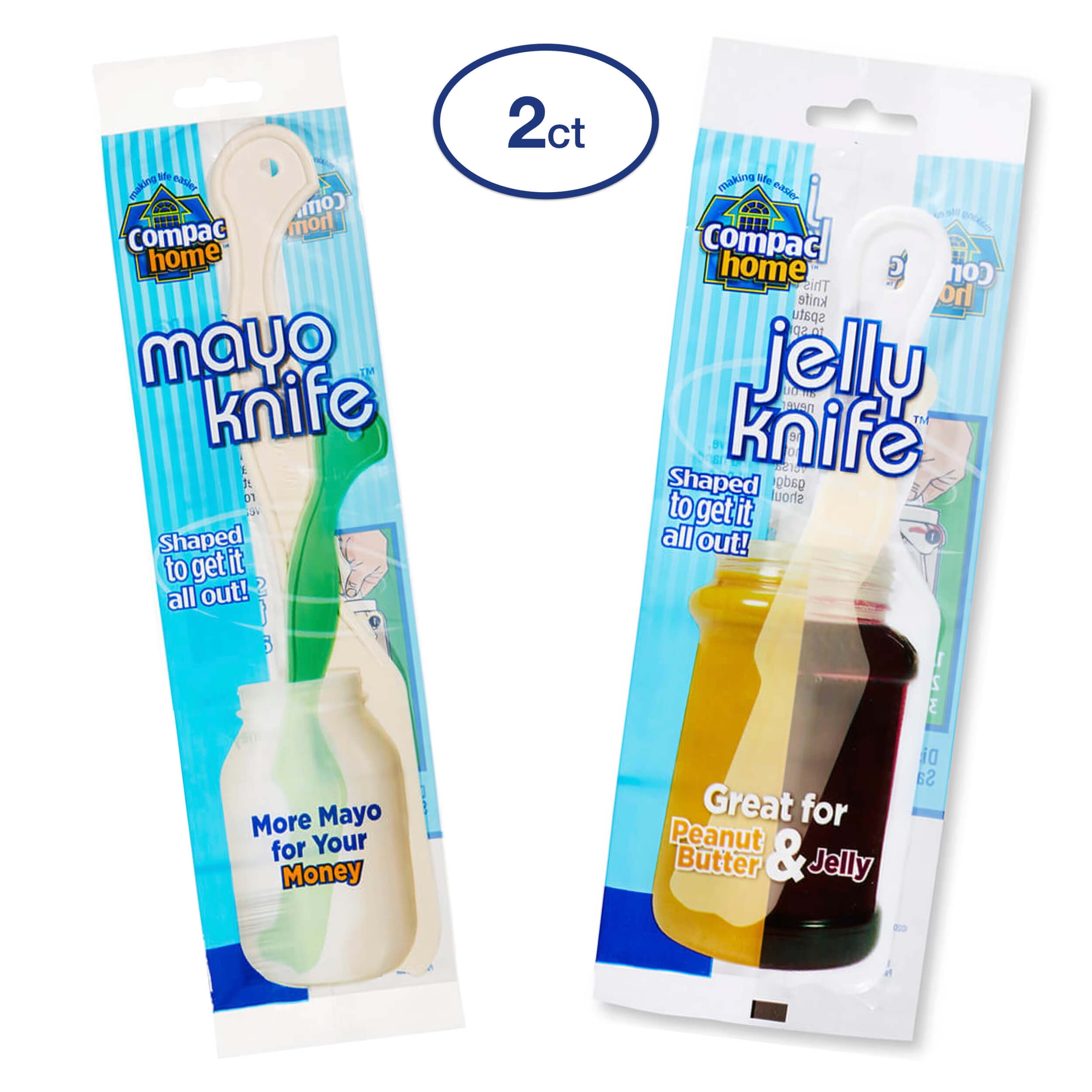 Compac Home Mayo & Jelly Knife, 2pk Utenisl - Durable Plastic Spatulas ...
