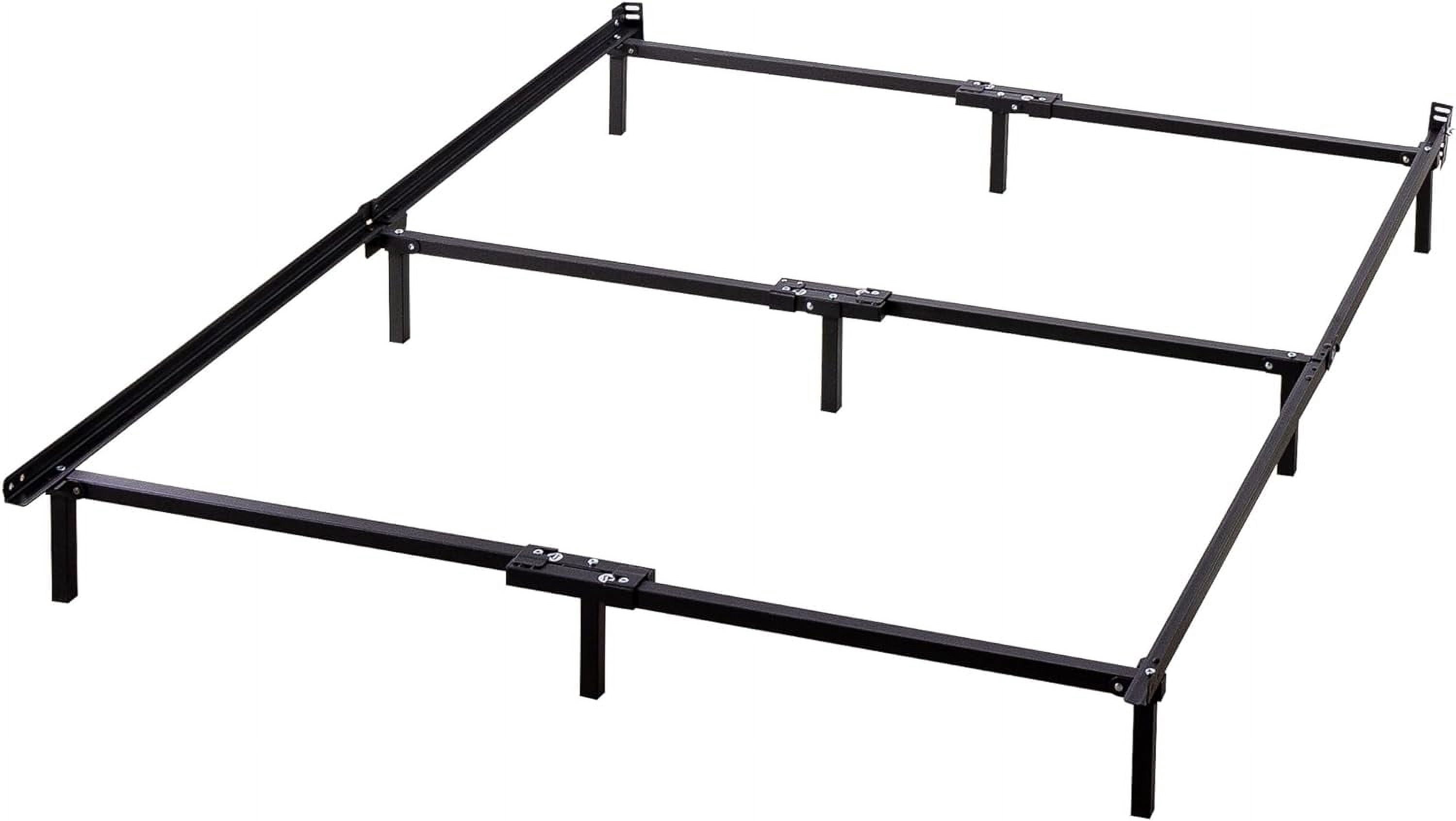 Compack Metal 7 Inch Support Bed Frame for Box Spring and Mattress Set ...