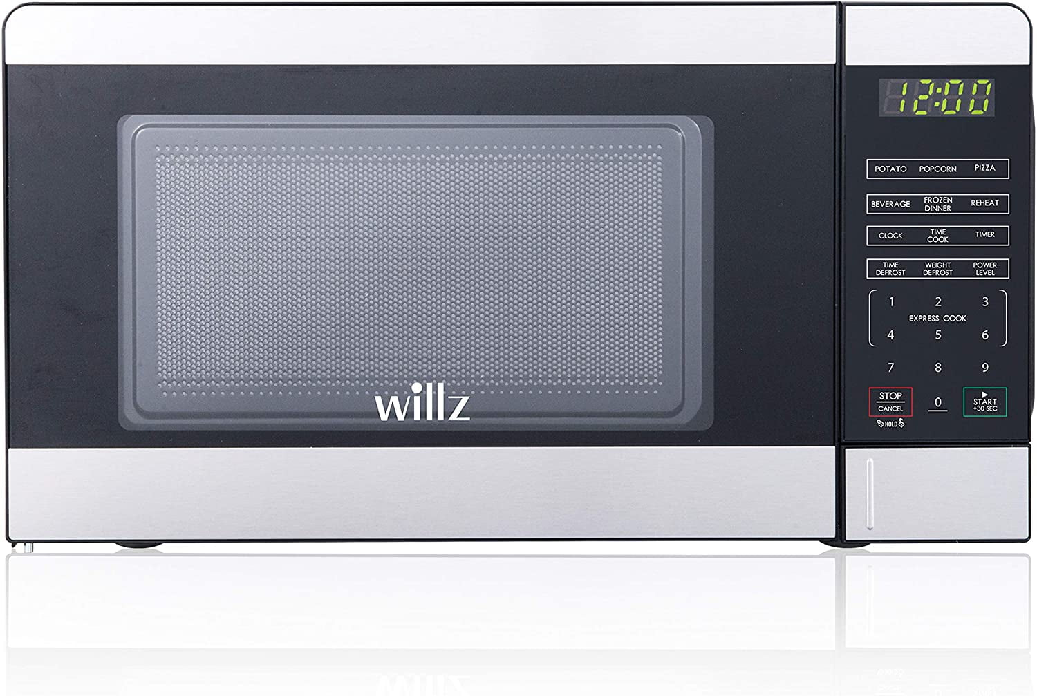 Compact 0.7 Cu.Ft Countertop Microwave Oven with 6 Pre-Programmed ...