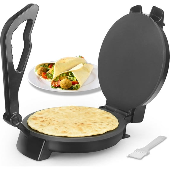 Compact 10'' Roti Maker Machine, Electric Tortilla Press with ...
