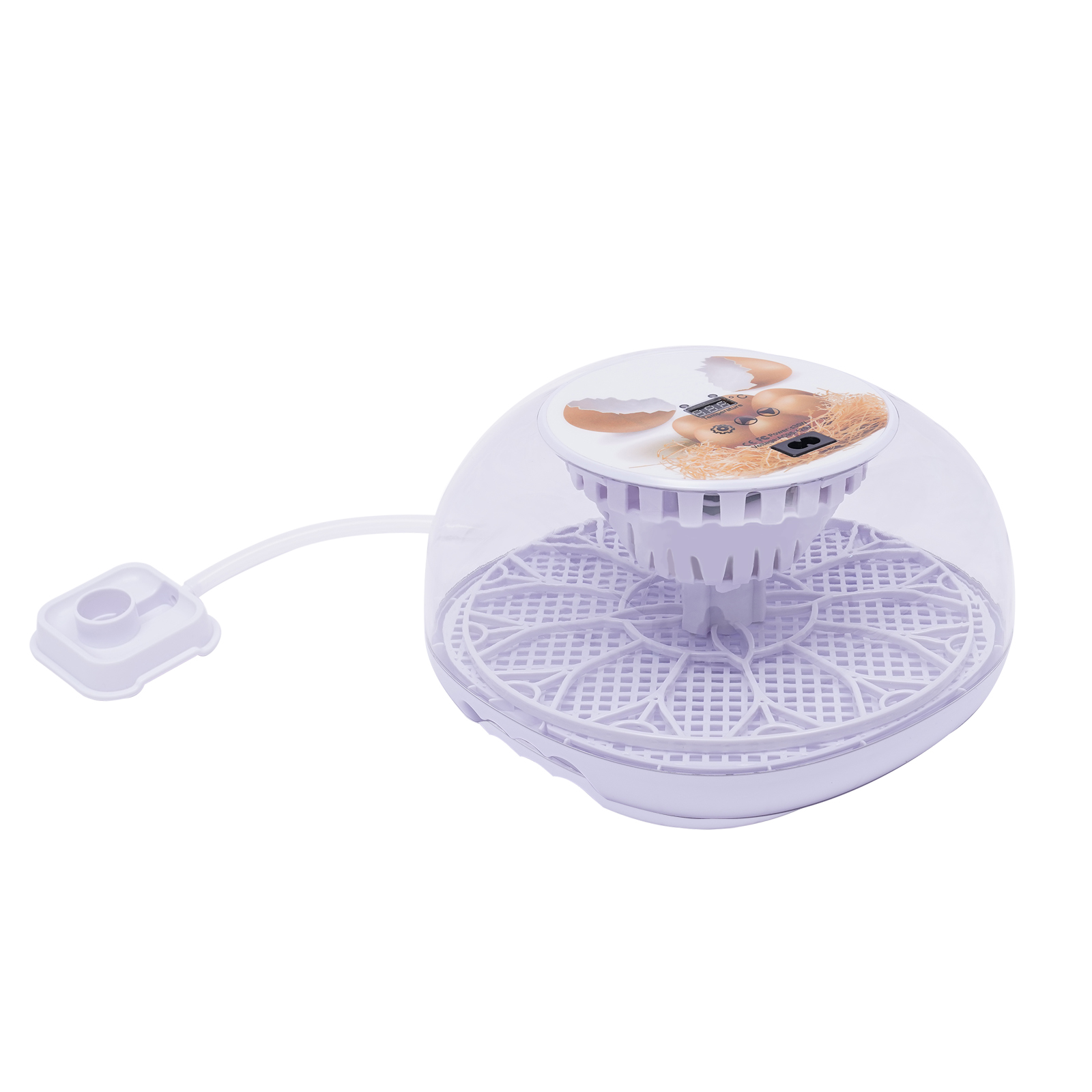 Compact 12-Egg Egg Incubator with Automatic Water Injection ...