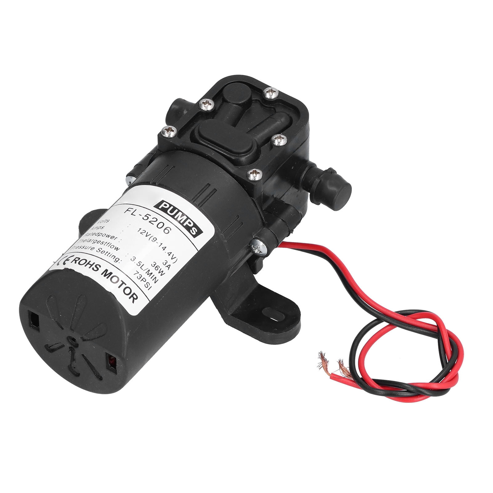 Compact 12V Diaphragm Pump For Sprayers Irrigation, 3A Current, Durable ...