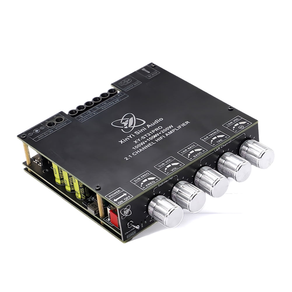 Compact 2.1Channel TPA3255 BT Digital Power Amplifier Board High And Low Tone Subwoofer Power ...