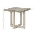 Compact 22 End Table for Small Spaces, Luno Contemporary Weathered Gray ...