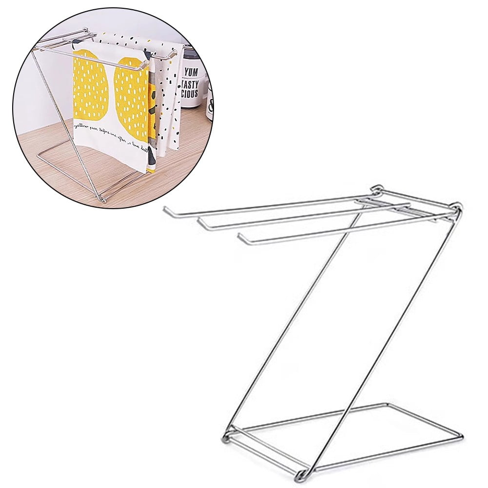Compact 3-Arm Dishcloth Drying Rack:Space-Saving & Versatile Kitchen ...