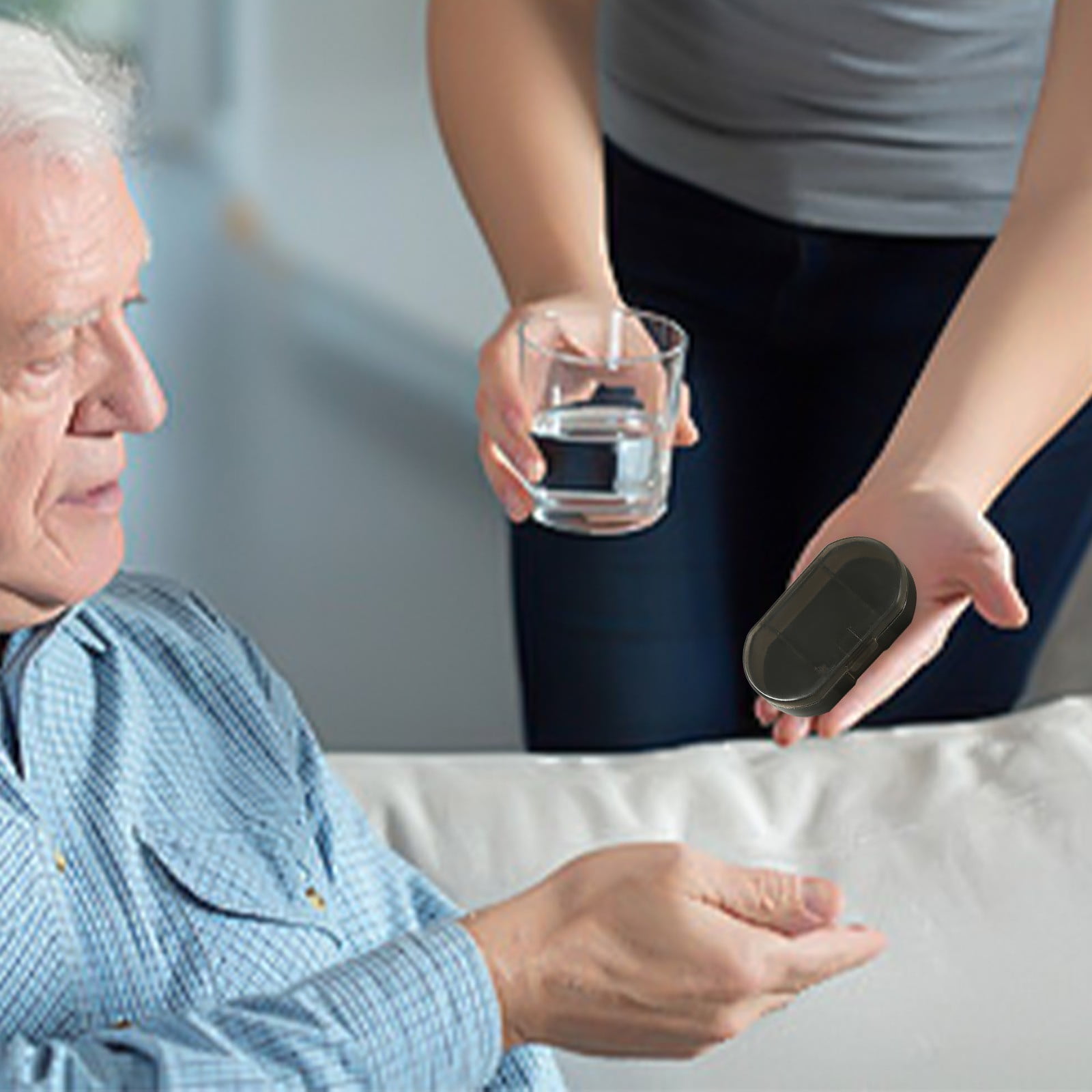 Compact 3-Compartment Vitamin Organizer Box - Morning Noon Night Pill ...