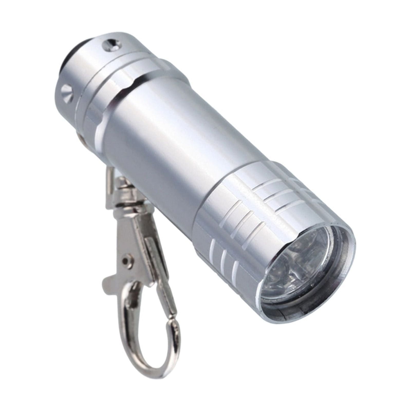 Compact 3 LED Aluminum Flashlight With Keychain Clip Waterproof Torch ...