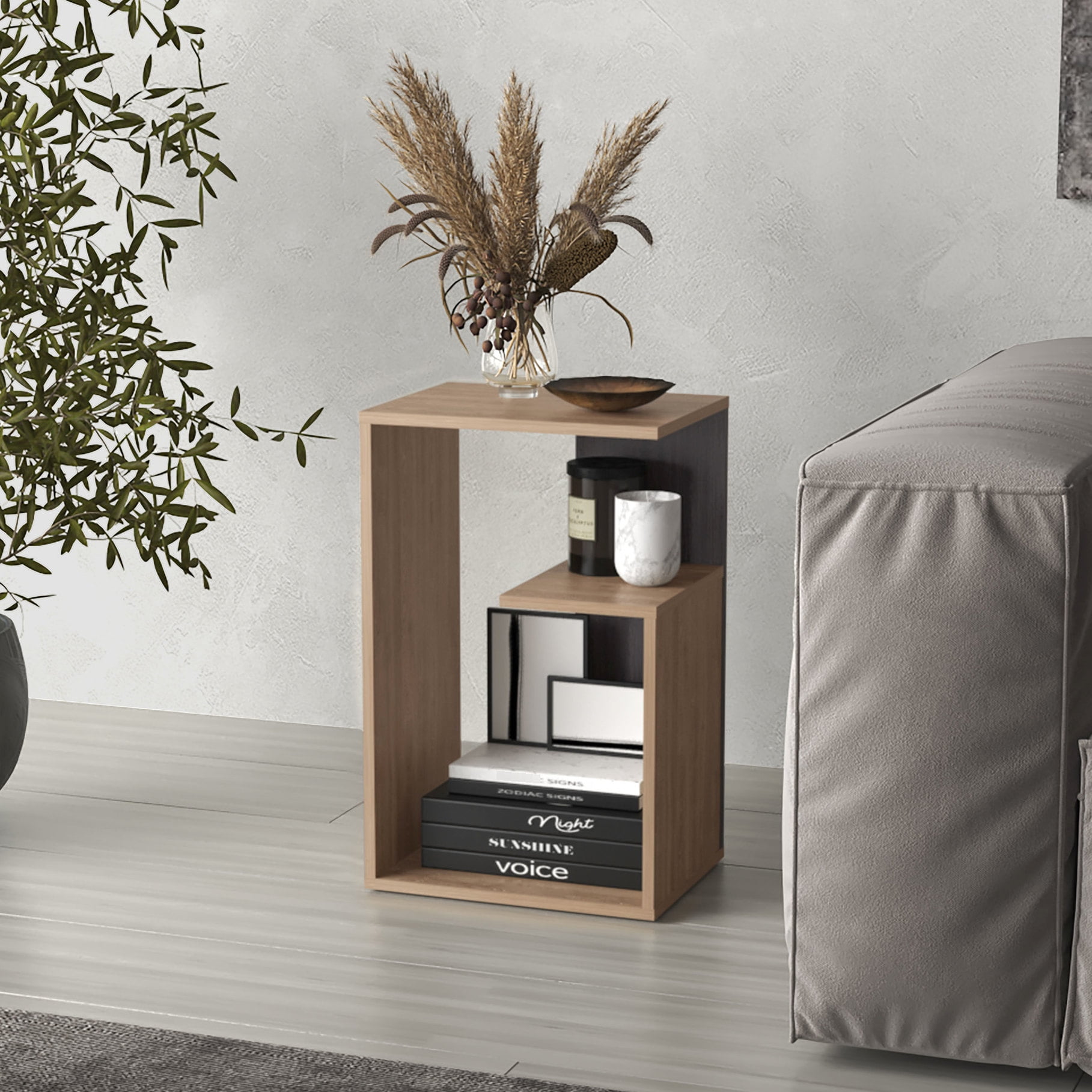 Compact 3 - Tier Rectangular Side Table | Ideal for Small Living Spaces ...