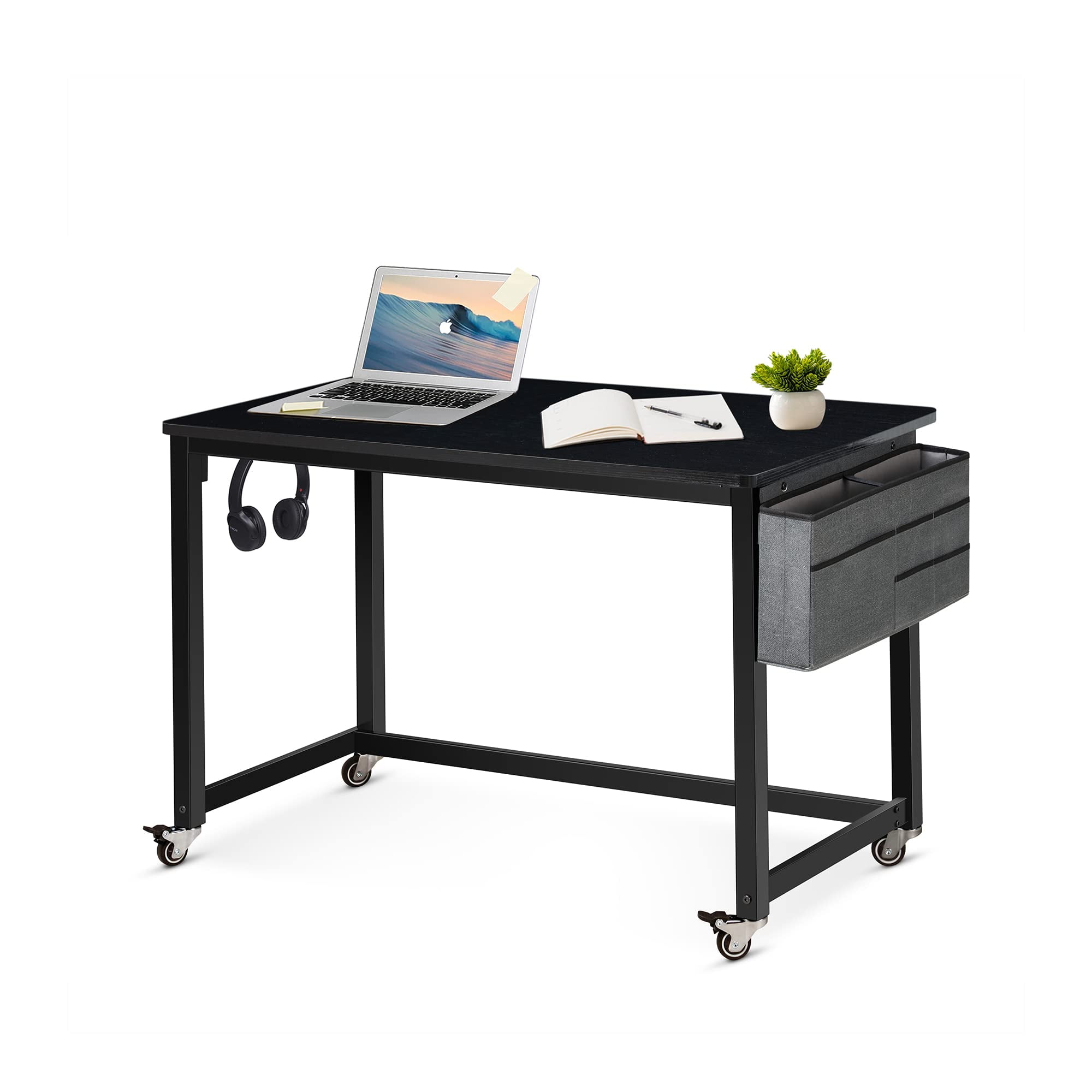 Compact 39 Inch Rolling Desk with Storage Bag, Multi-Purpose Computer ...