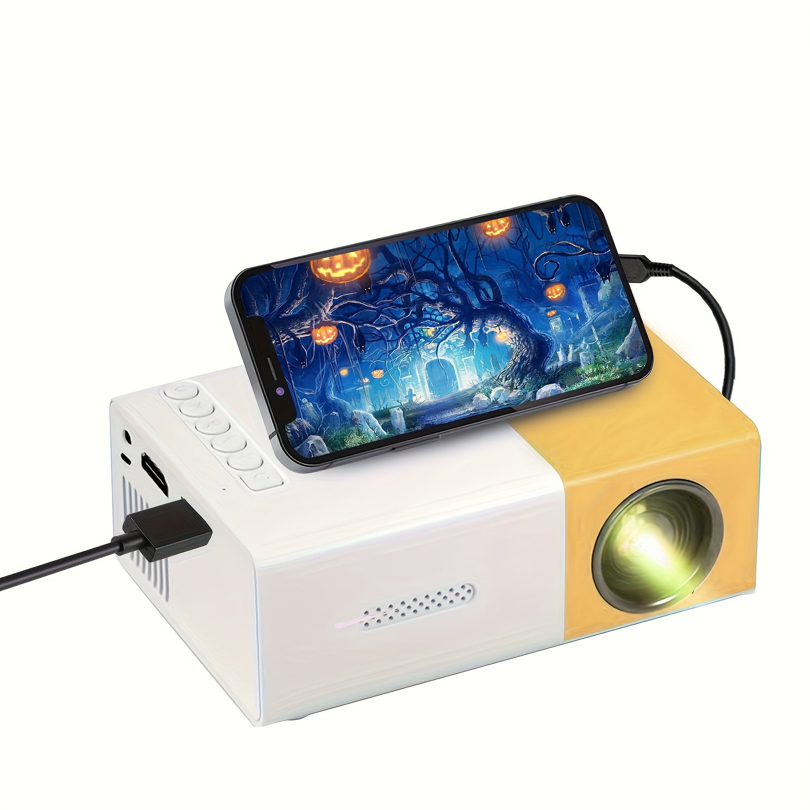 Compact 3D-Ready HD Projector - Pocket-Sized Home Cinema, Vivid Lcd ...
