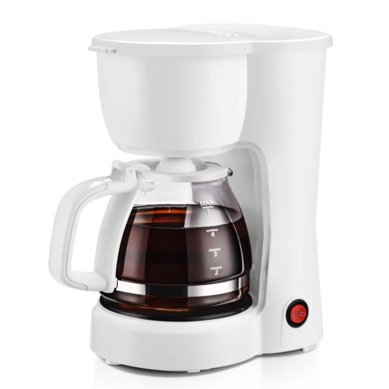 Compact 5-Cup Drip Coffee Maker with Advanced Brewing Technology, Easy ...